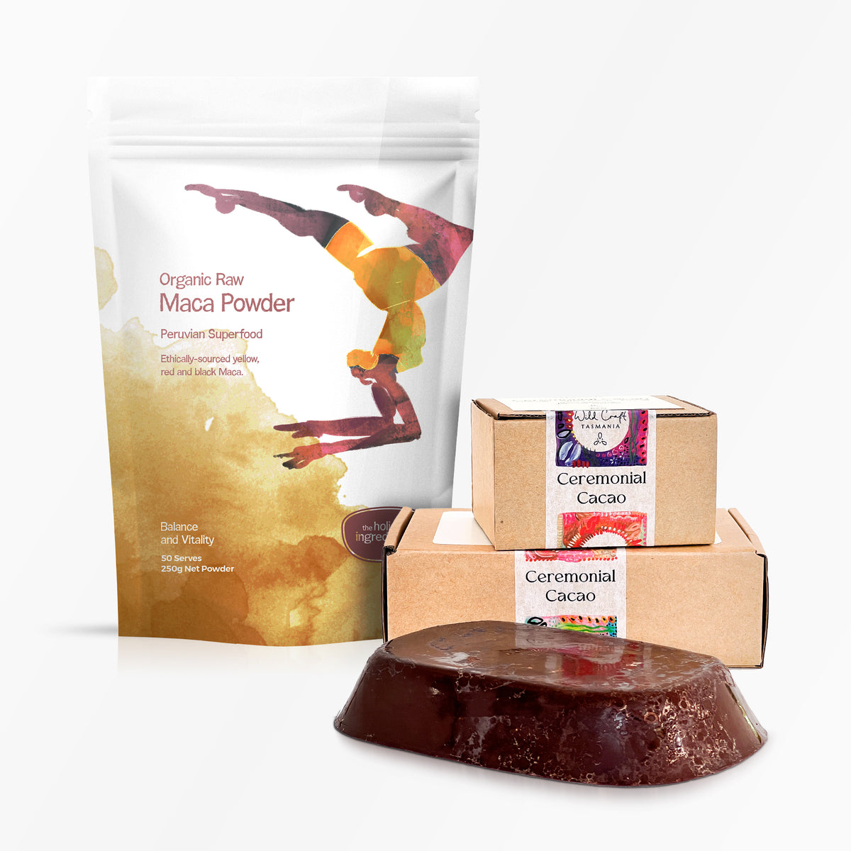 Cacao & Maca Bundle – The Holistic Ingredient